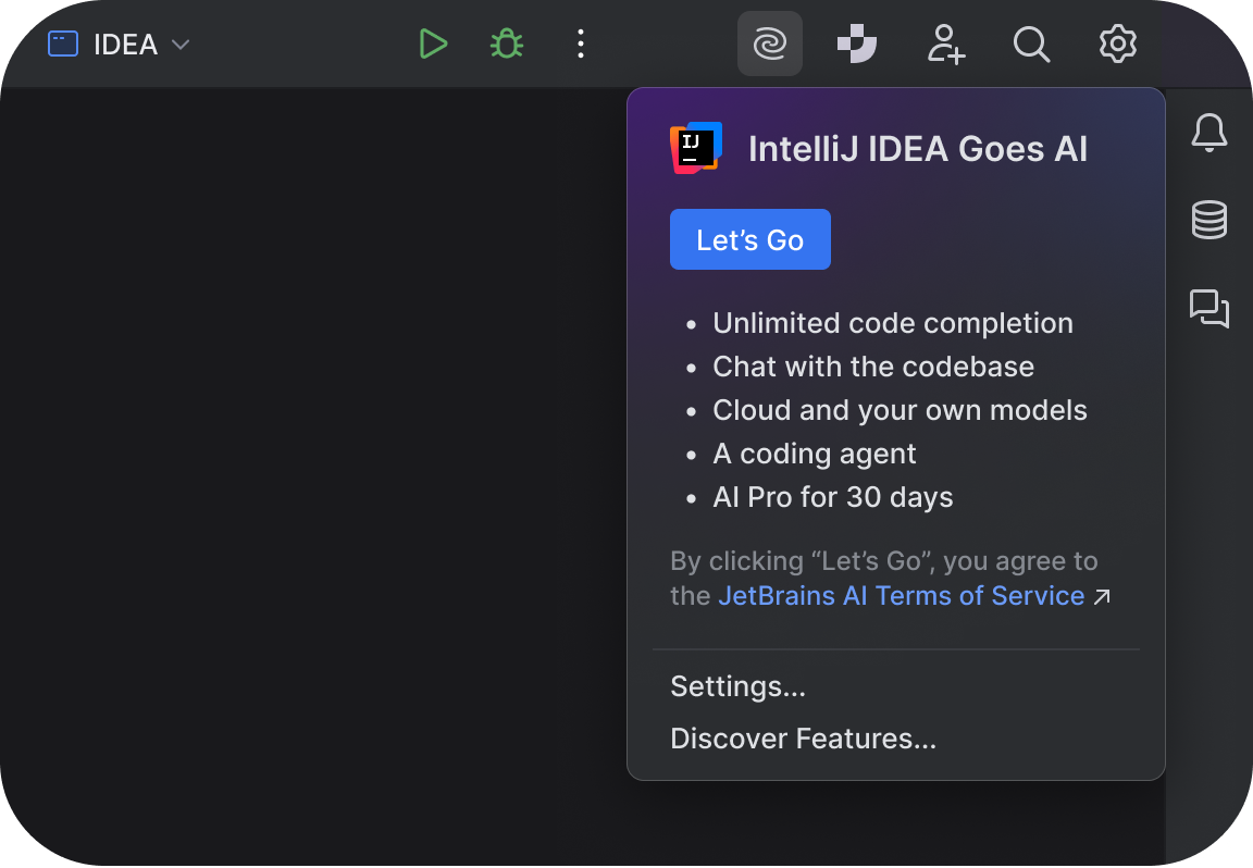 JetBrains IDEs Go AI