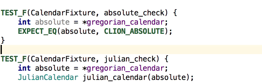 Unit Testing - Features | CLion