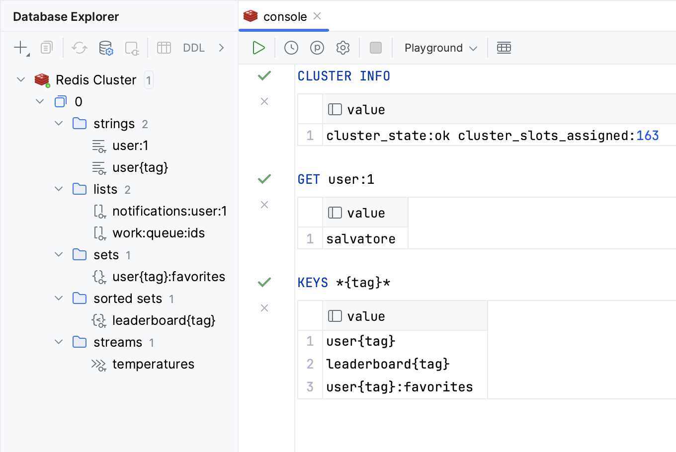 DataGrip: Redis GUI tool