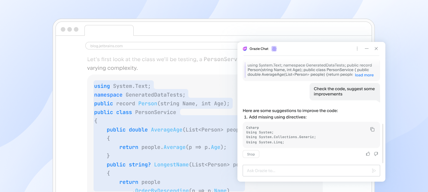 Grazie: AI writing companion for people in tech