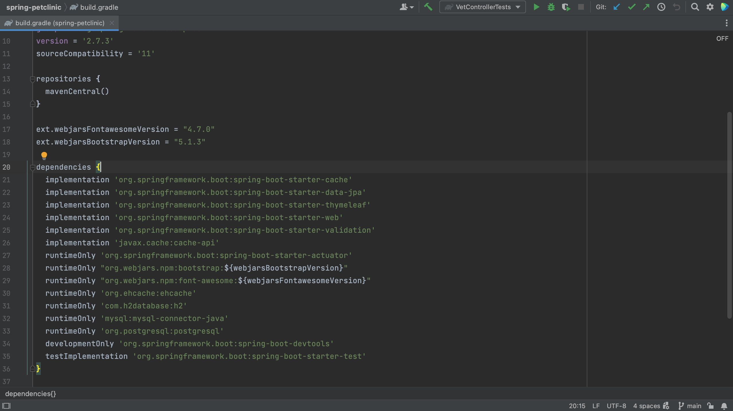 Dependency management config file - JetBrains Guide
