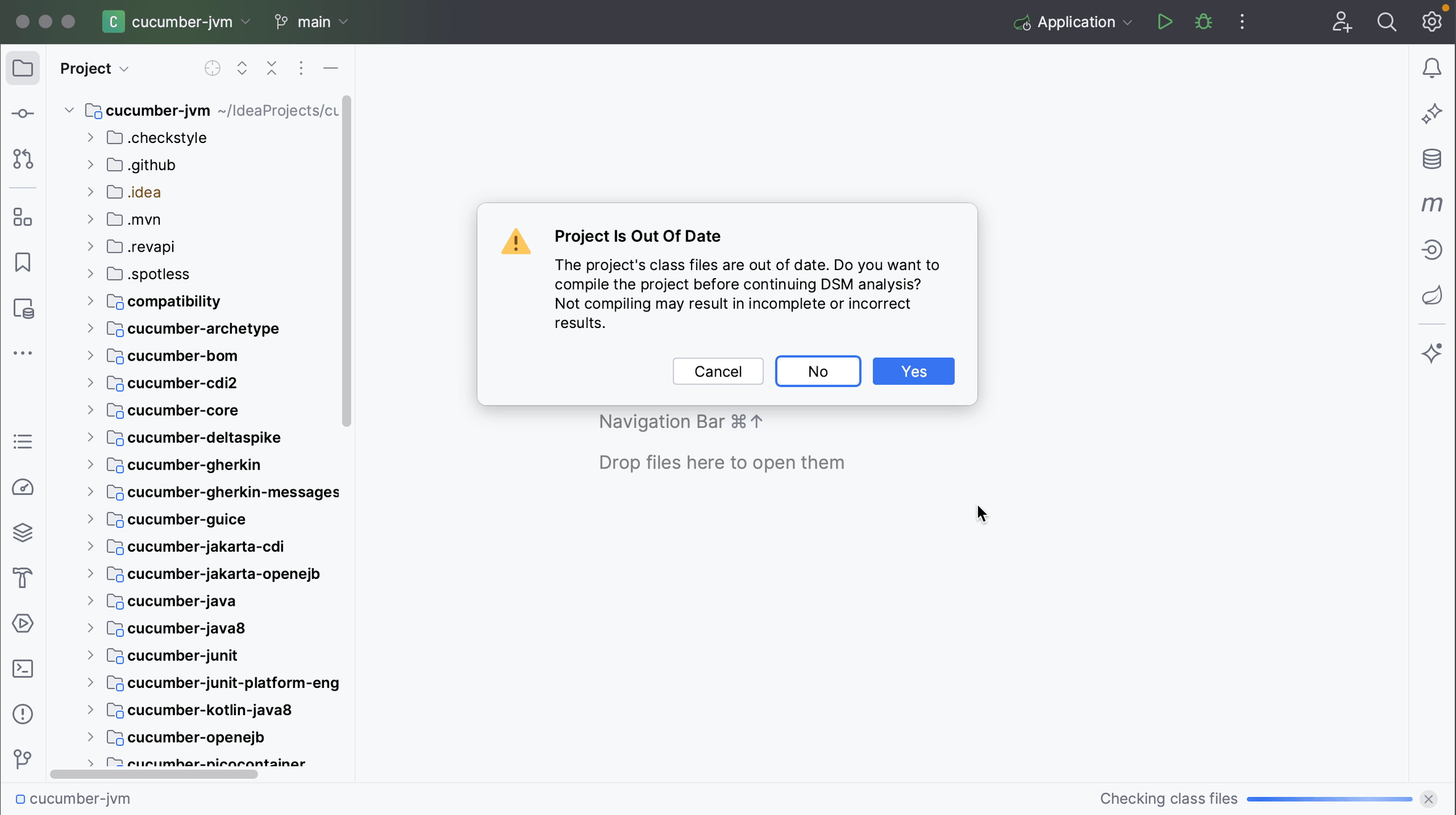 Opening the Dependency Matrix - JetBrains Guide