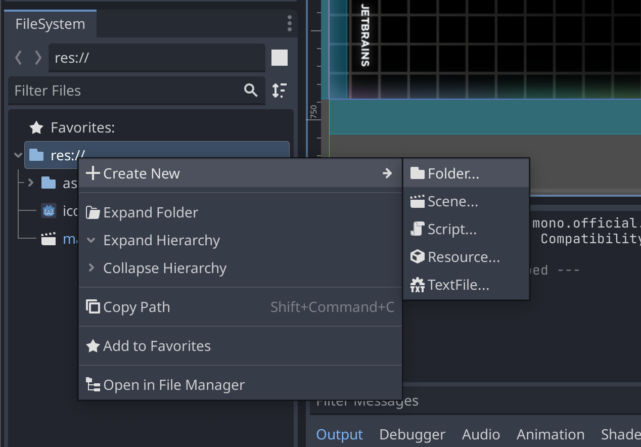 Adding Scripts To Your Godot Game - JetBrains Guide