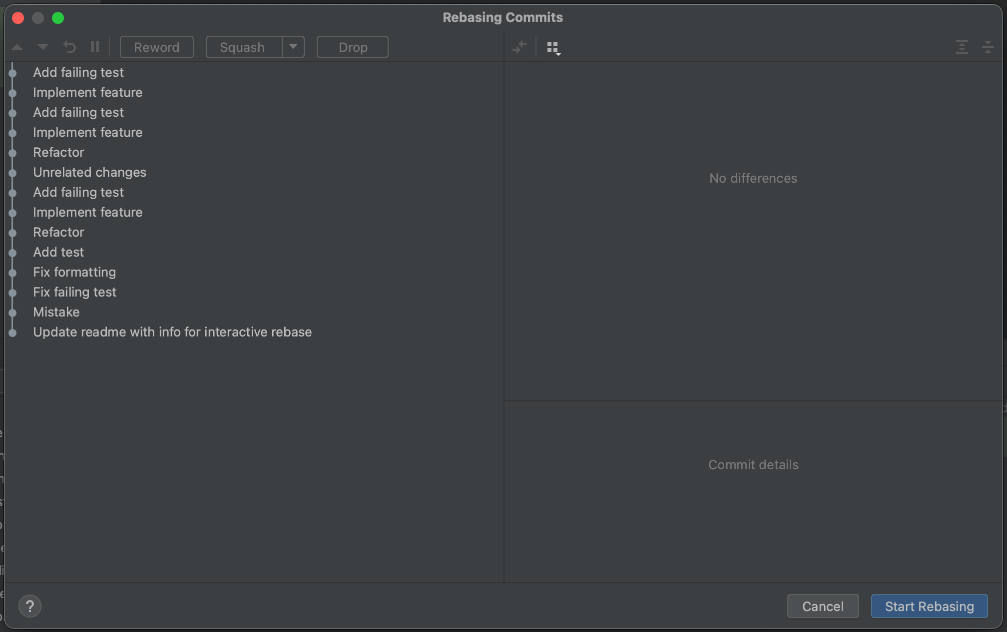 From the UI - JetBrains Guide