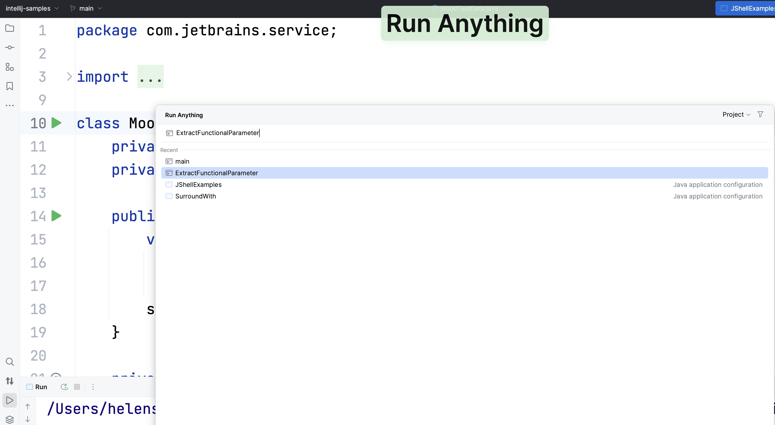 Running and Stopping a Process - JetBrains Guide