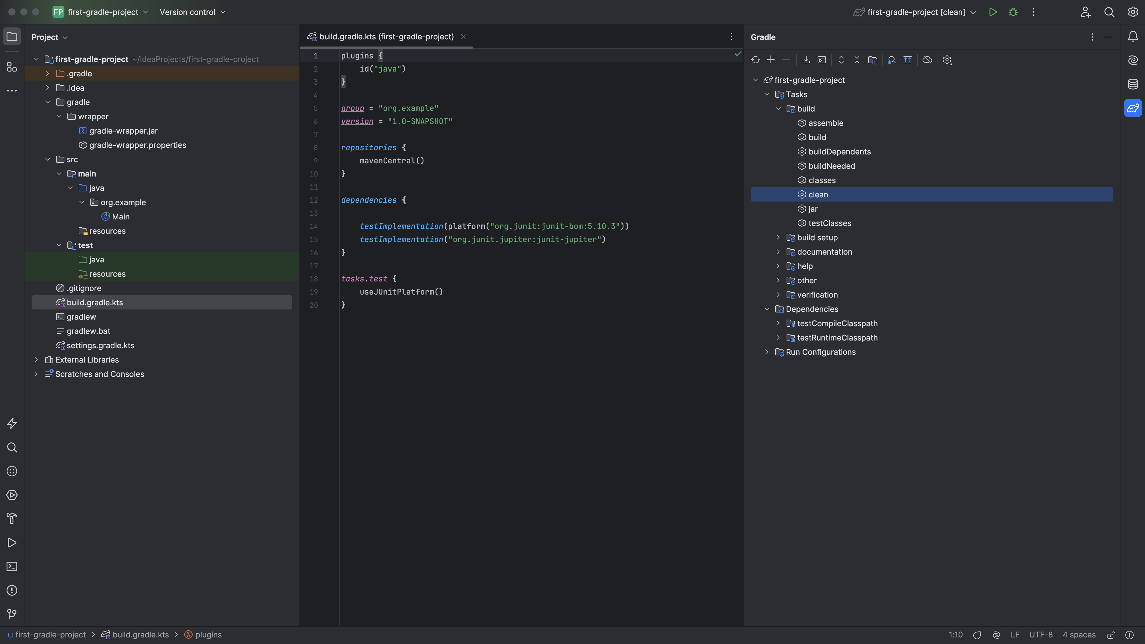 Tour of a Gradle project - JetBrains Guide