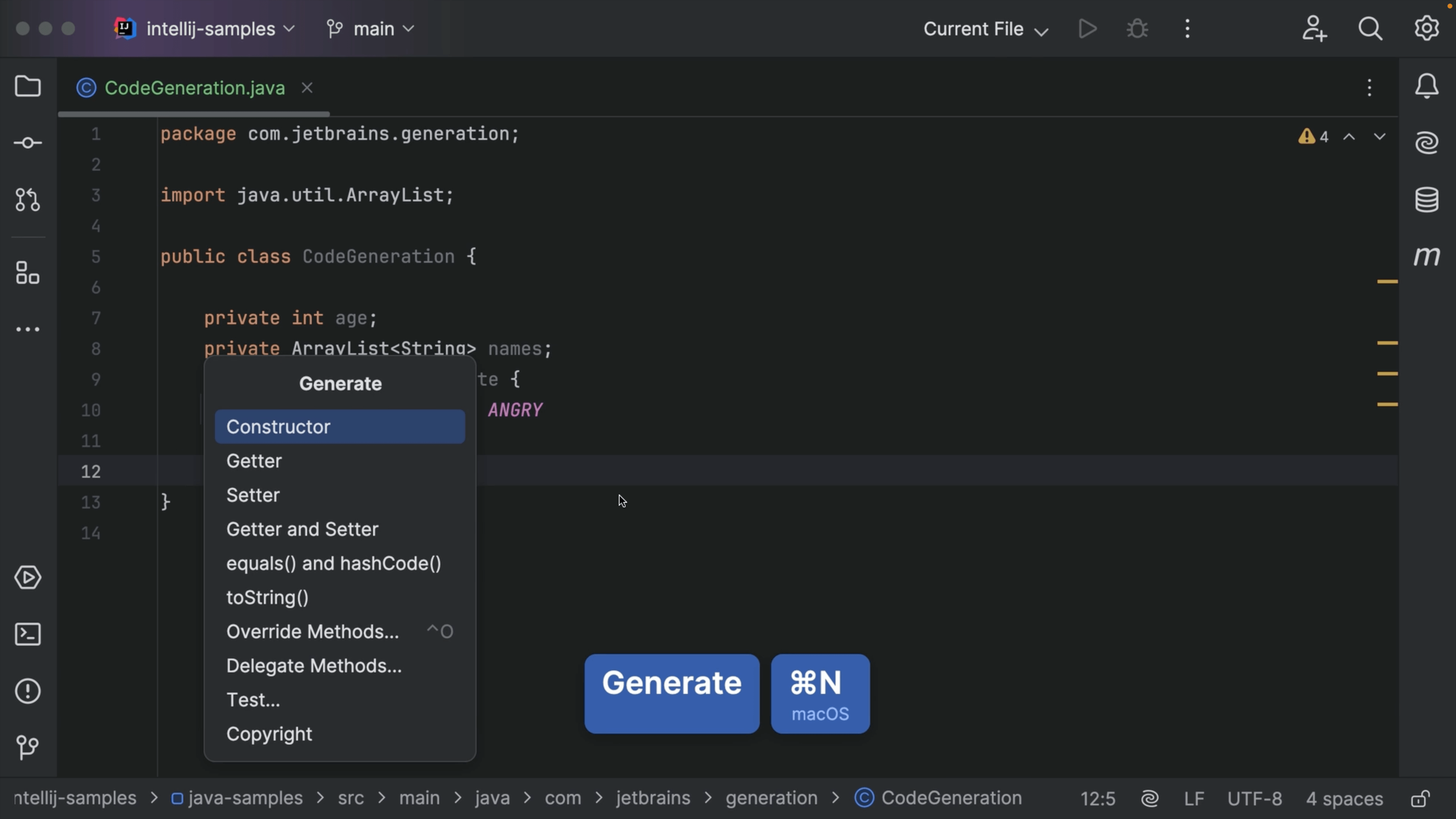 Run in Current Context - JetBrains Guide