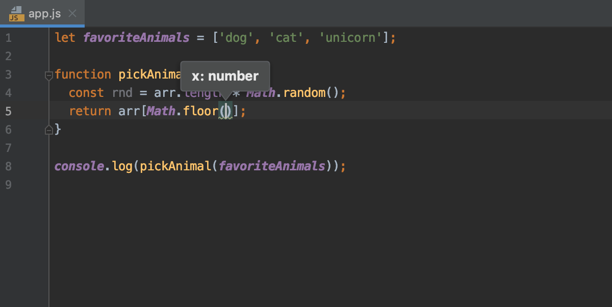 Quickly Look Up Parameters - JetBrains Guide