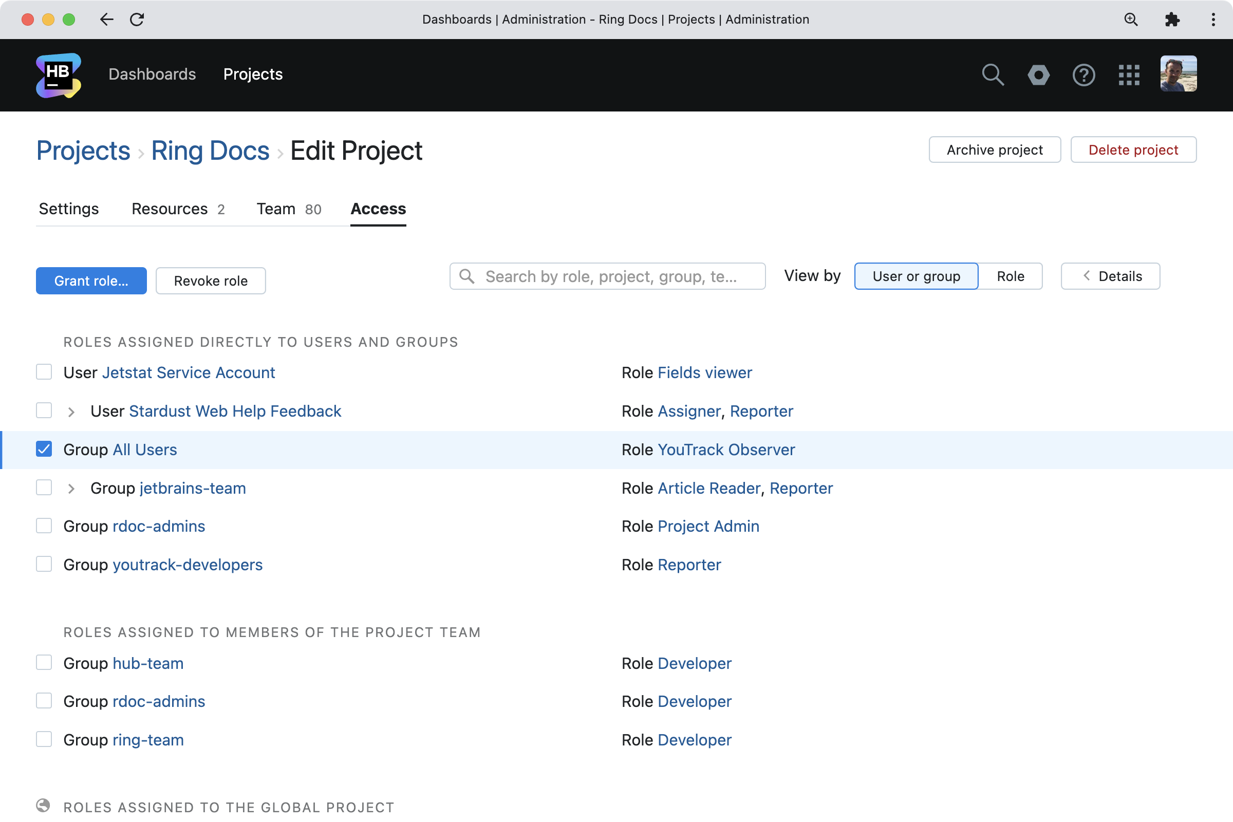 Hub: Identity management service for YouTrack and TeamCity