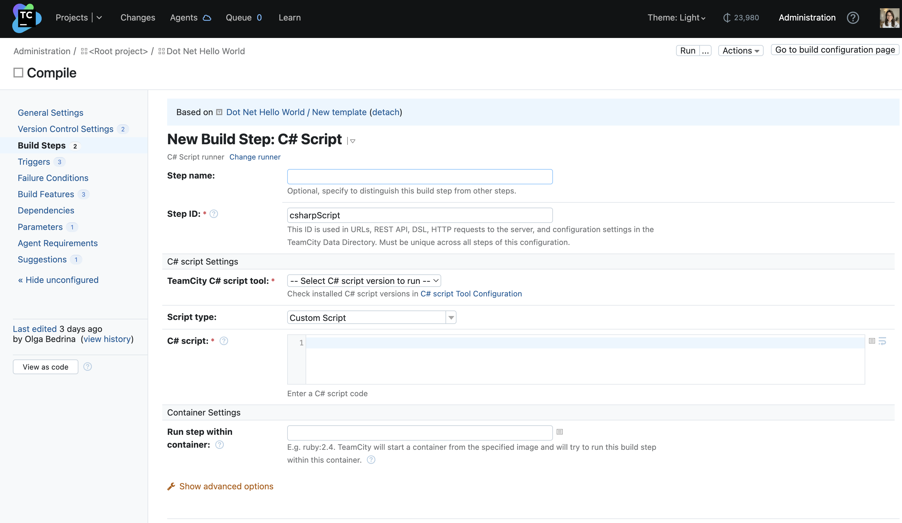TeamCity Build Tool Integrations