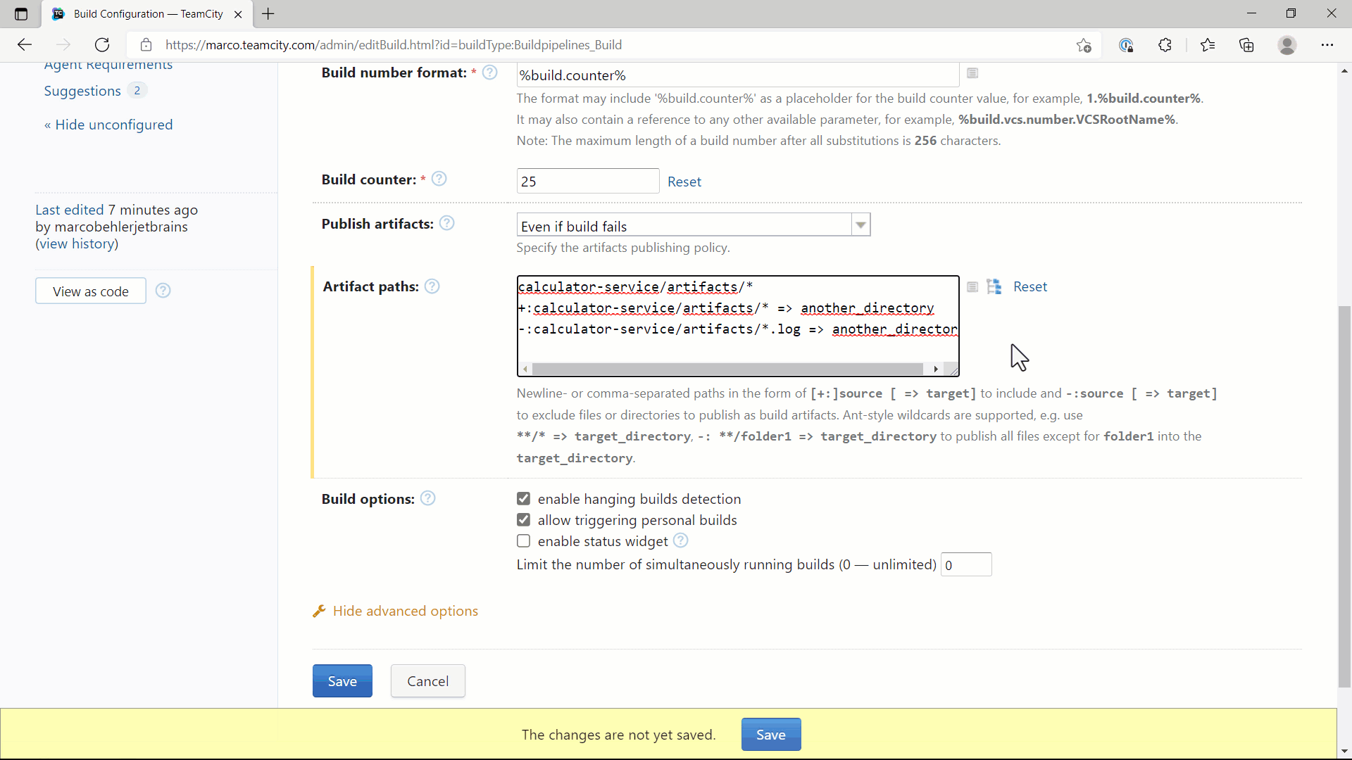 TeamCity tutorial: How to work with artifact rules
