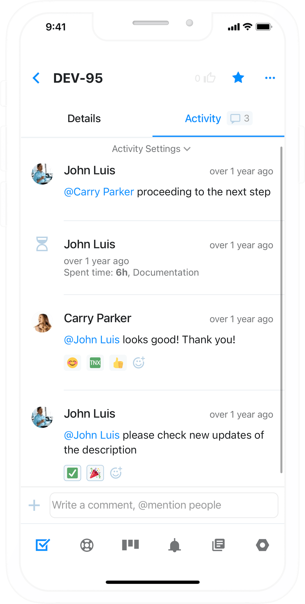 Mobile app for iOS and Android - Features | YouTrack