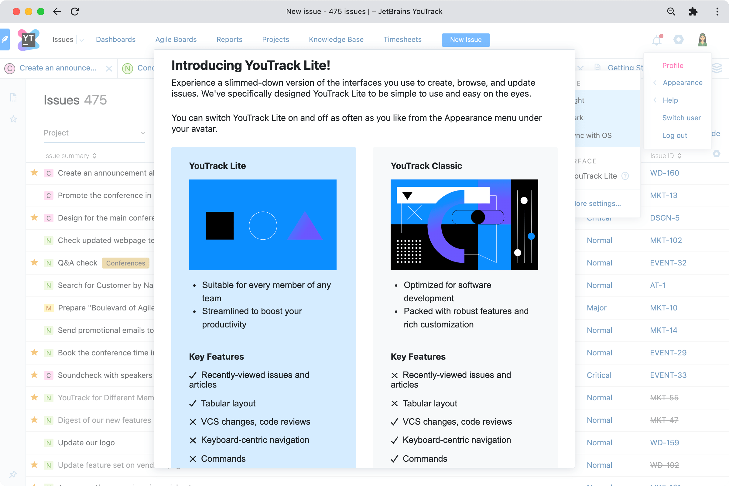 Issue Tracking - Features | YouTrack